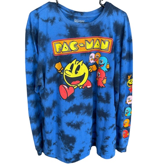 Fifth Sun | Shirts | Pacman Shirt Adult Extra Large Blue Tie Dye Gaming ...